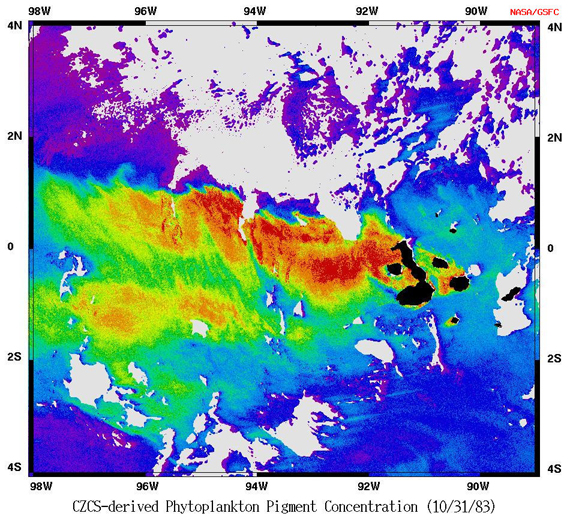 Ocean-Colour Gallery > CZCS